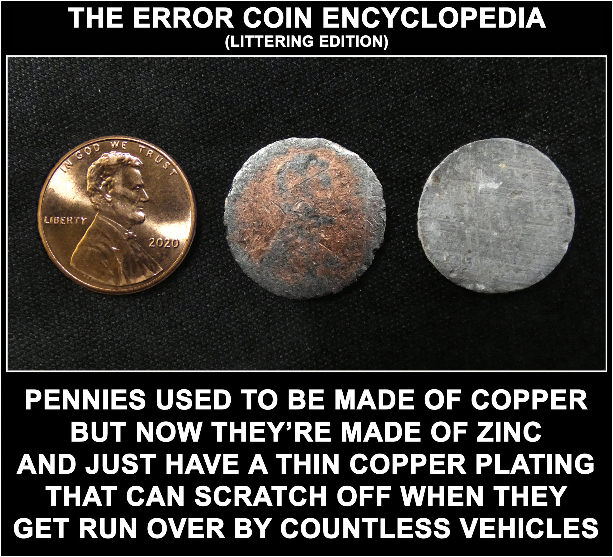 I found lots of pennies that were completely scratched up, and it didn ...